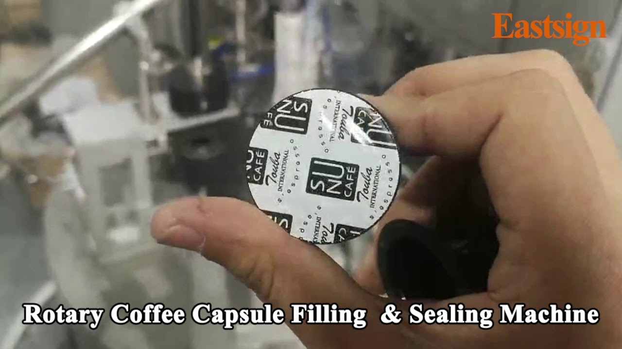 Rotary Coffee Capsule Filling & Sealing Machine - YouTube