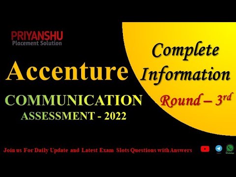 Accenture Communication Assessment Complete Information | Accenture ...