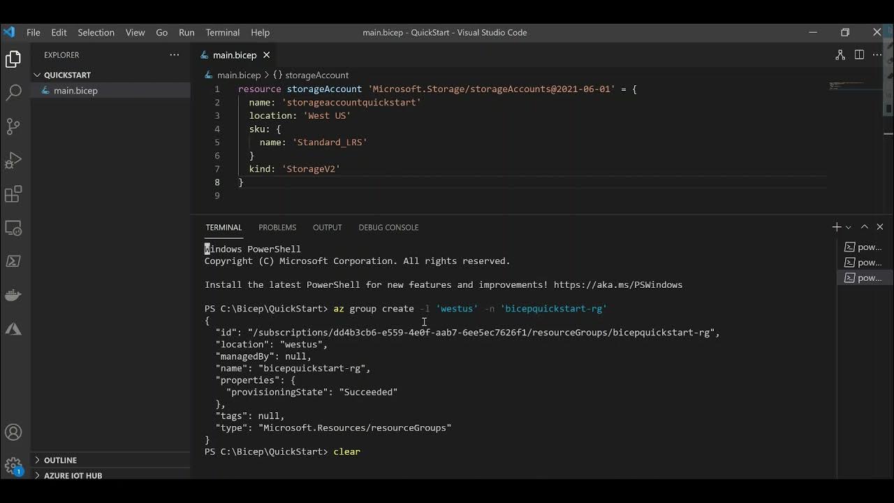 QuickStart: Azure Bicep Deployment from VS Code - YouTube