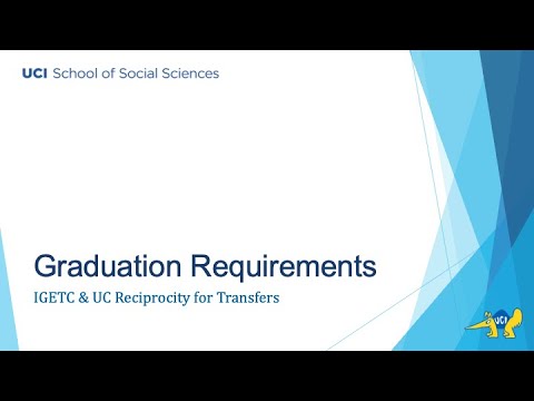 Graduation Requirements: IGETC for Transfers - YouTube