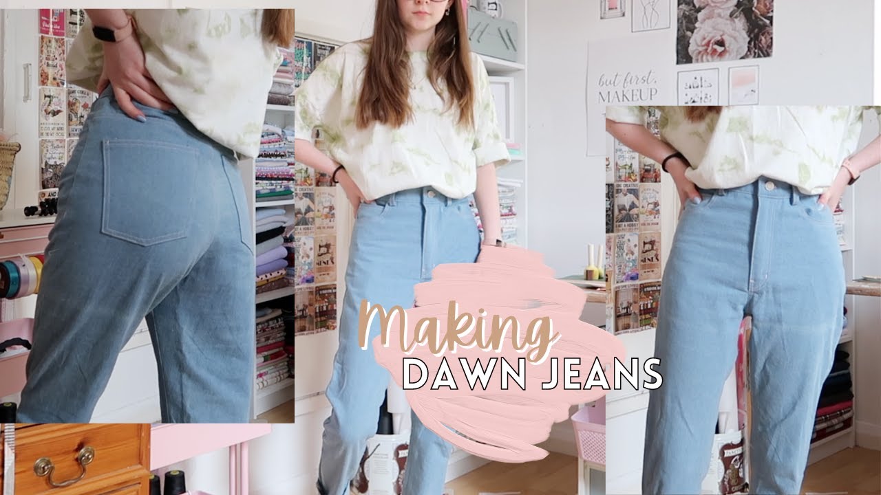 Sewing my First pair of Jeans | DAWN JEANS! - YouTube
