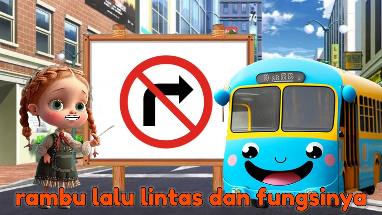 belajar mengenal rambu - rambu lalu lintas | bersama Tayo - YouTube
