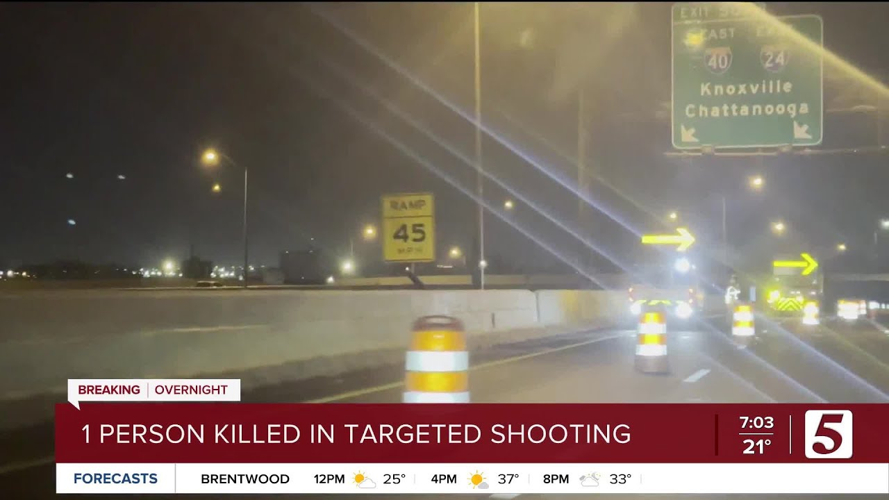 Man dies in crash along I-40 after being shot - YouTube