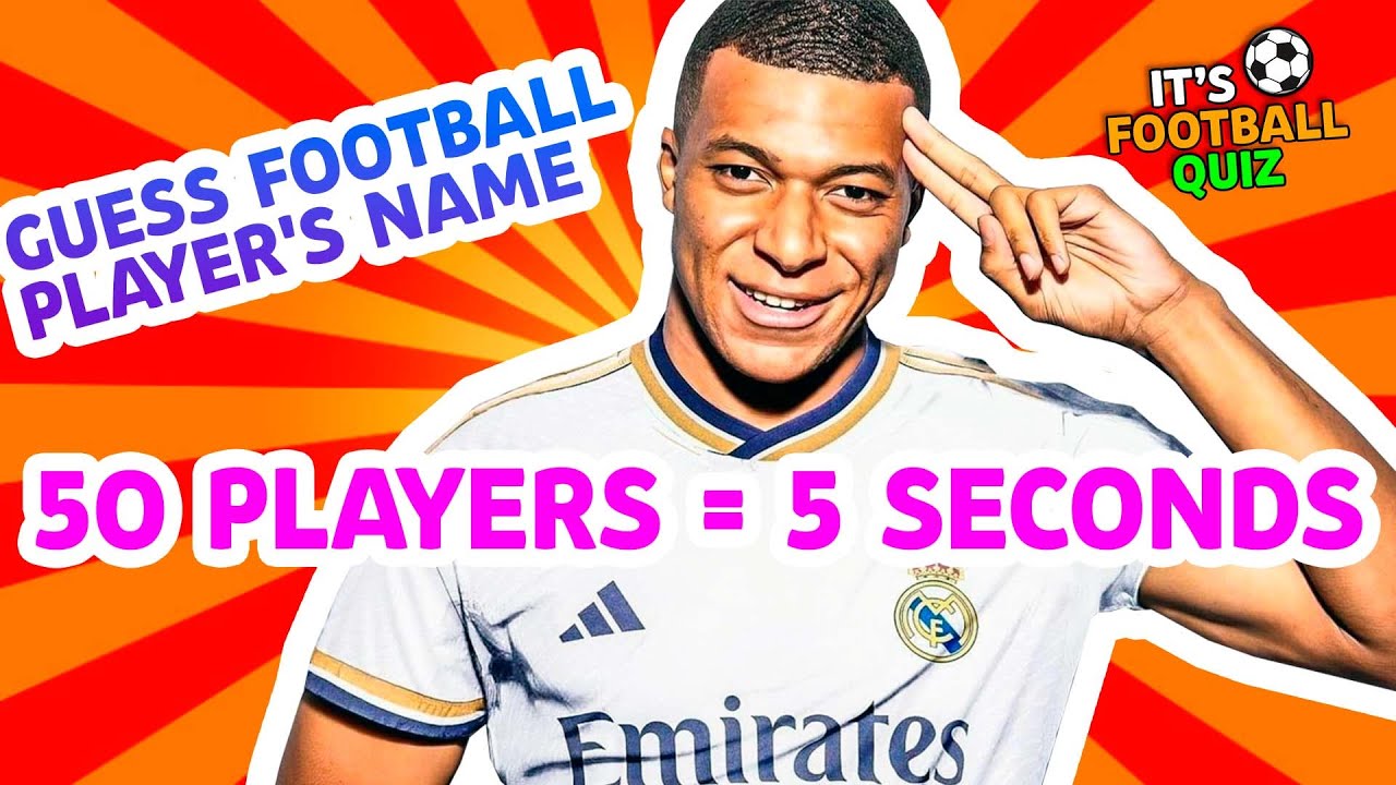 GUESS THE FOOTBALL PLAYER'S NAME | FOOTBALL QUIZ - YouTube