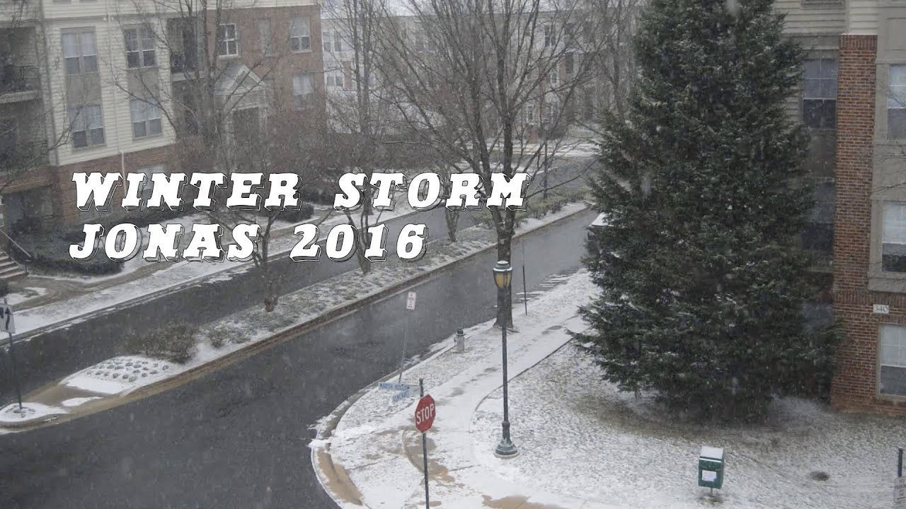 Winter Storm Jonas 2016 Time Lapse - YouTube