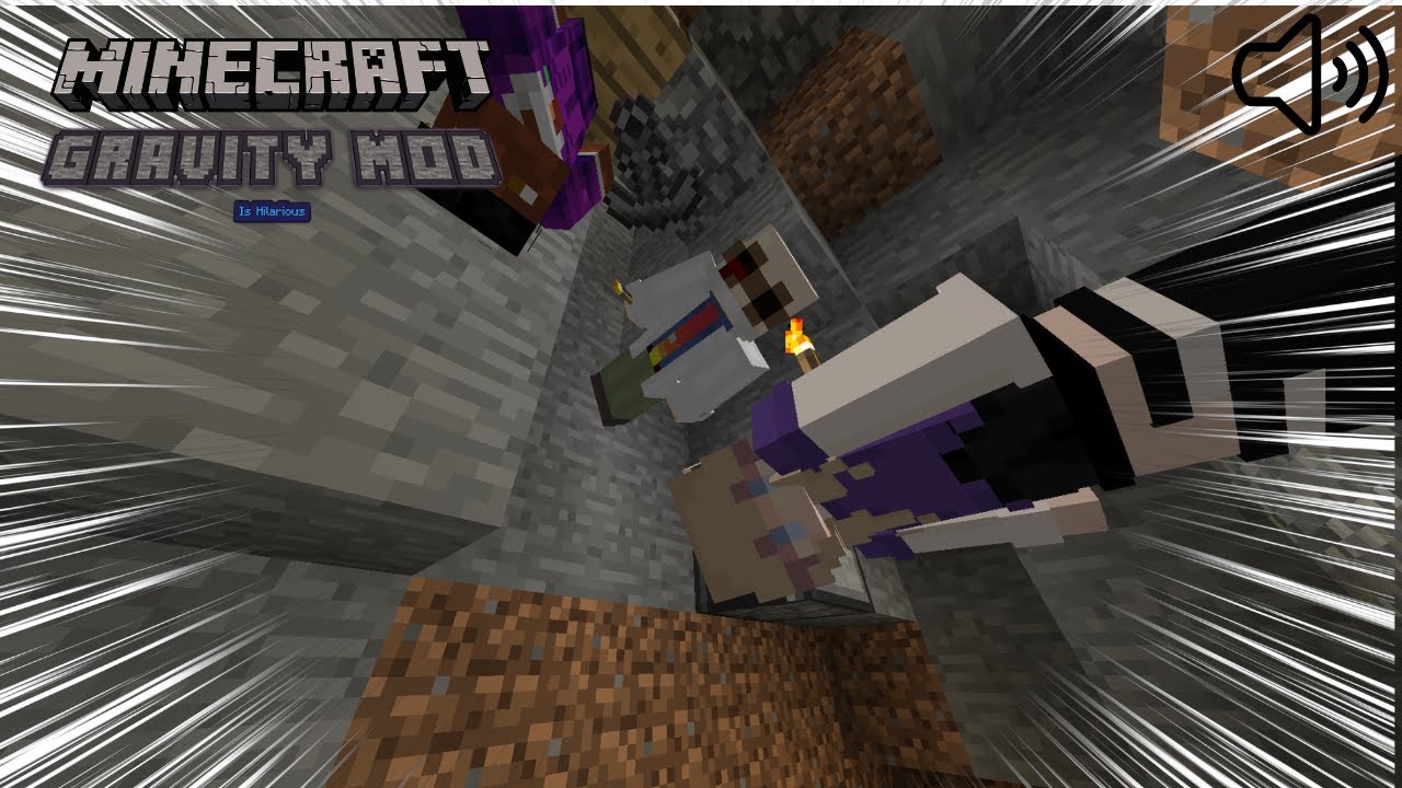 Minecraft Gravity Mod is Hilarious - YouTube