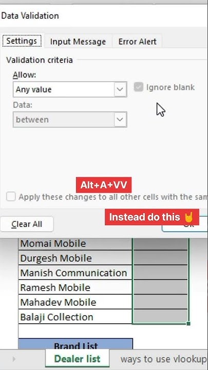 Data Validation Part 2 #excel Tutoring Excel Formula For Job #Excel Data Entry Work Excel Hacks ...