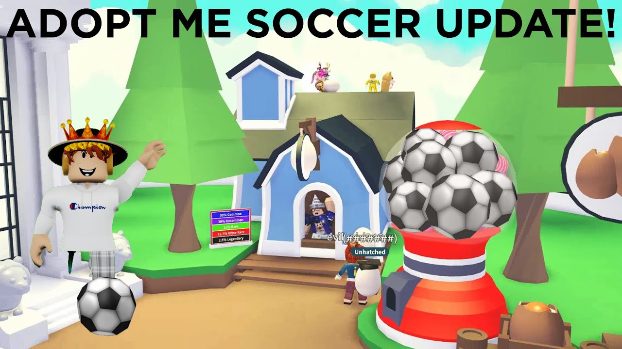 Checking out the new Adopt Me soccer update! - YouTube