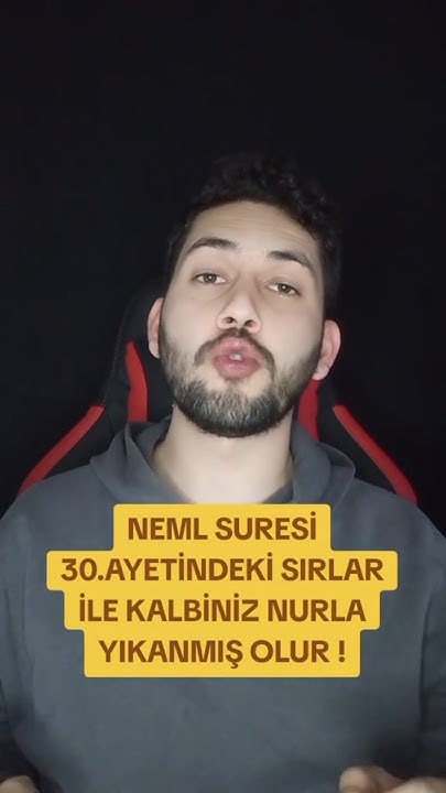 NEML SURESİ 30.AYETİNDEKİ SIRLAR İLE KALBİNİZ YIKANMIŞ OLUR | - YouTube