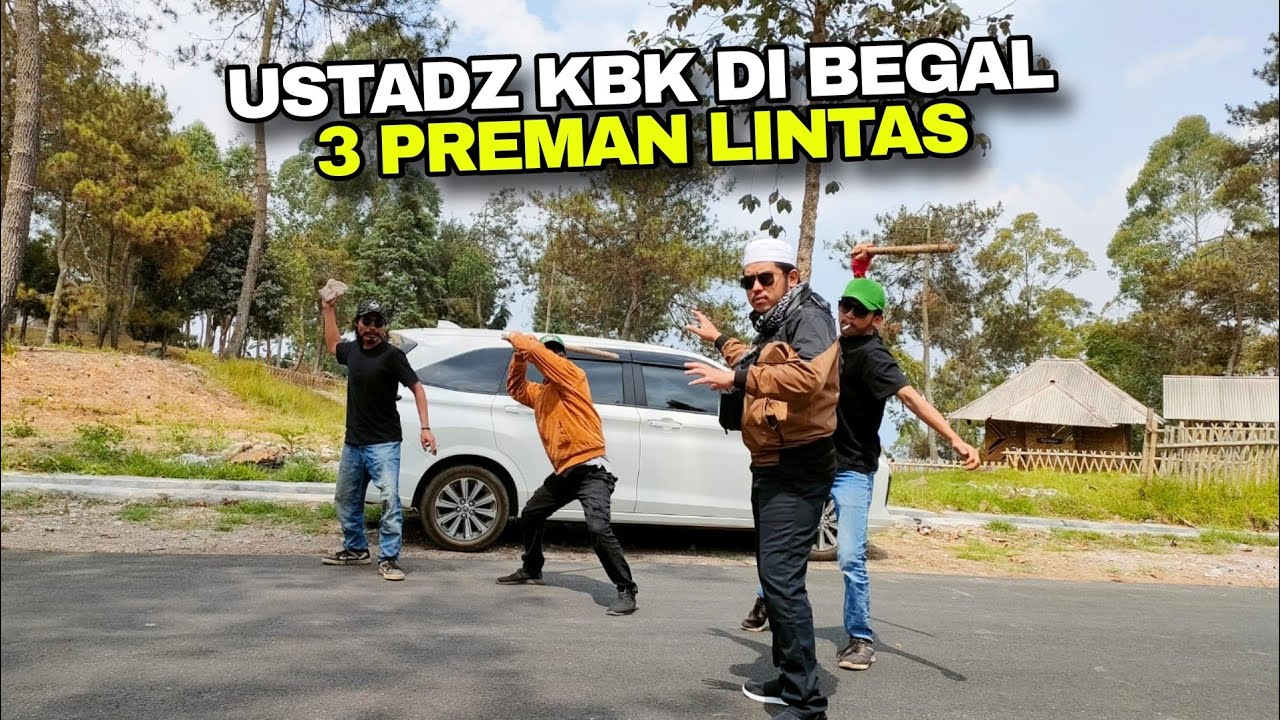 USTADZ KBK DI BEGAL 3 PREMAN MENGELILINGI MOBIL SAMPE MAU DI BUNUUH ...