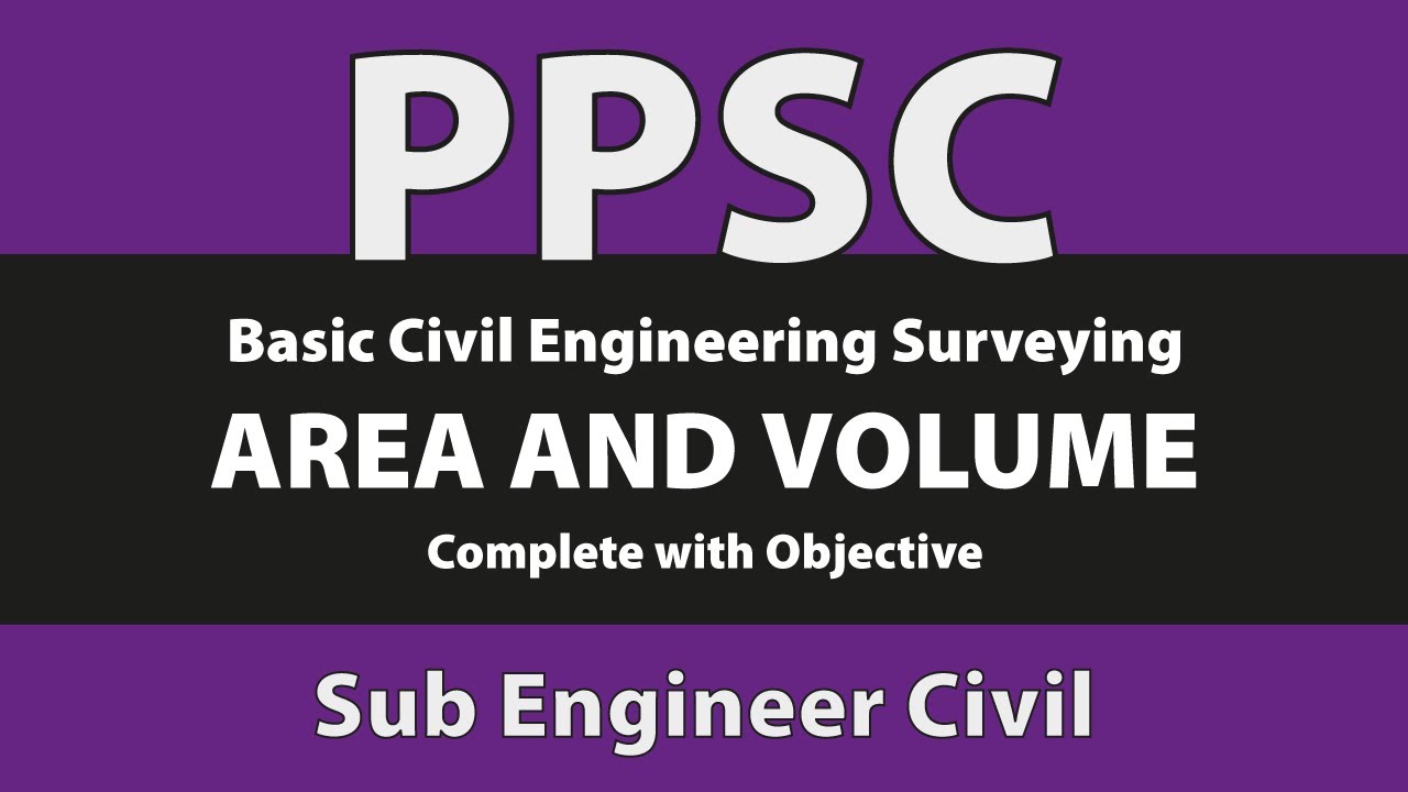 #8 Area and Volume | PPSC Sub Engineer Civil Exam Preparation - YouTube