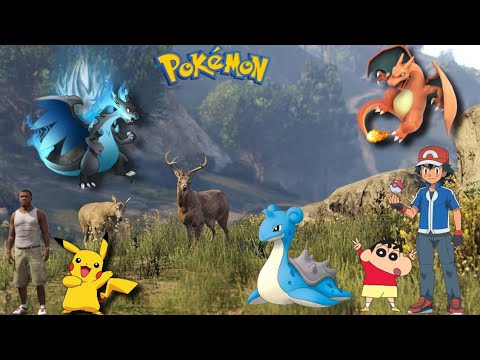 POKEMON IN GTA 5 and Fight video - YouTube