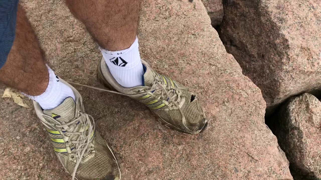 Enjoying Well Used And Trashed Adidas Allegra IV Running Shoes- 3 - YouTube