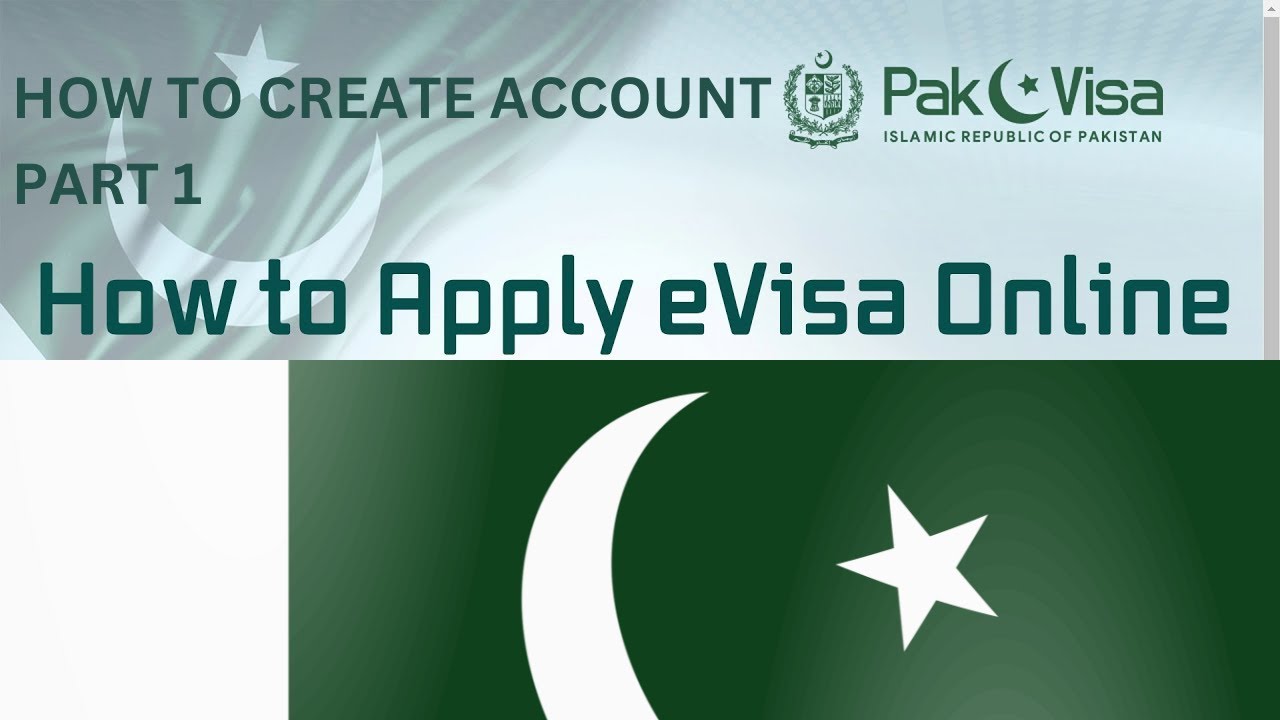 Pak visa online - How to apply Pakistan e visa! Create Account Part 1 ...