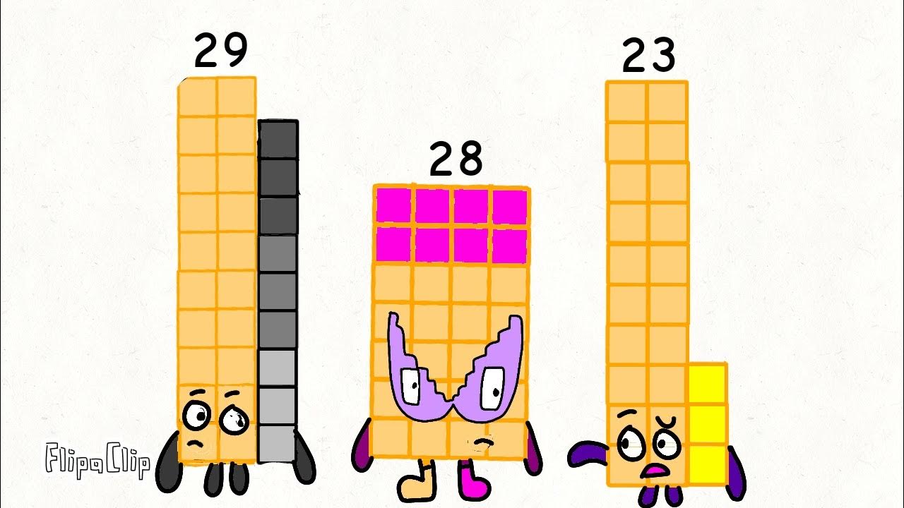 Number blocks 29 new number blocks - YouTube