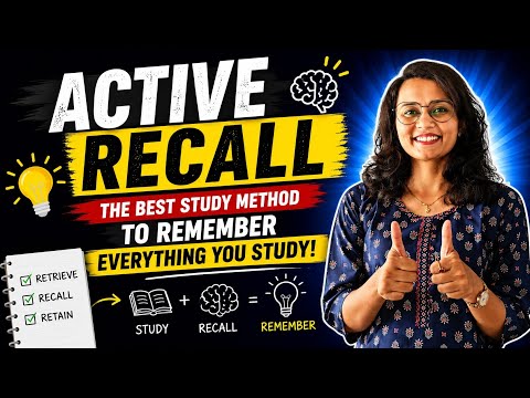NEVER FORGET WHAT YOU STUDY 🔥|| 4 ACTIVE RECALL Methods For Effective Study || Heema Jain 