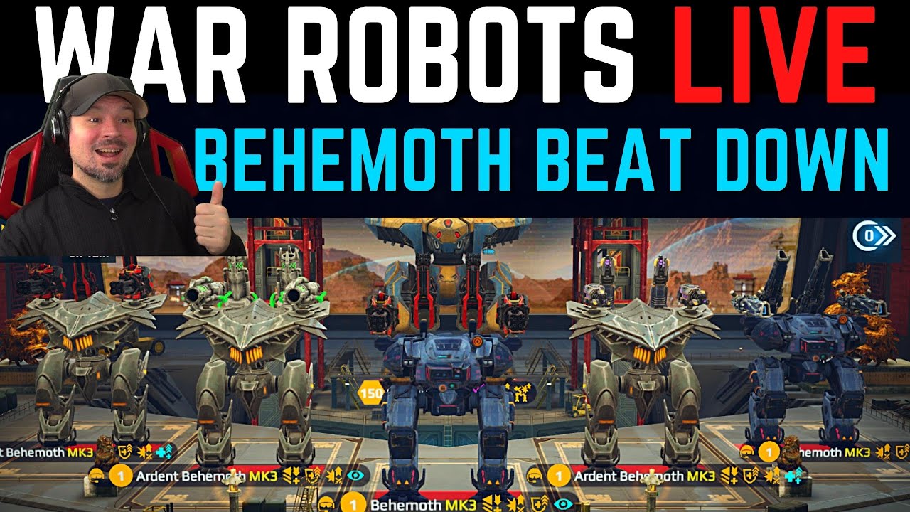 War Robots Behemoth beat down. All behemoth hangar - YouTube