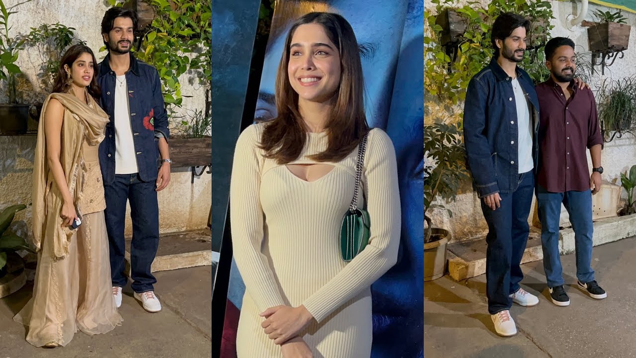 Sharvari Wagh अपने Boyfriend Sunny Kaushal की Mili मूवी स्क्रीनिंग मैं ...