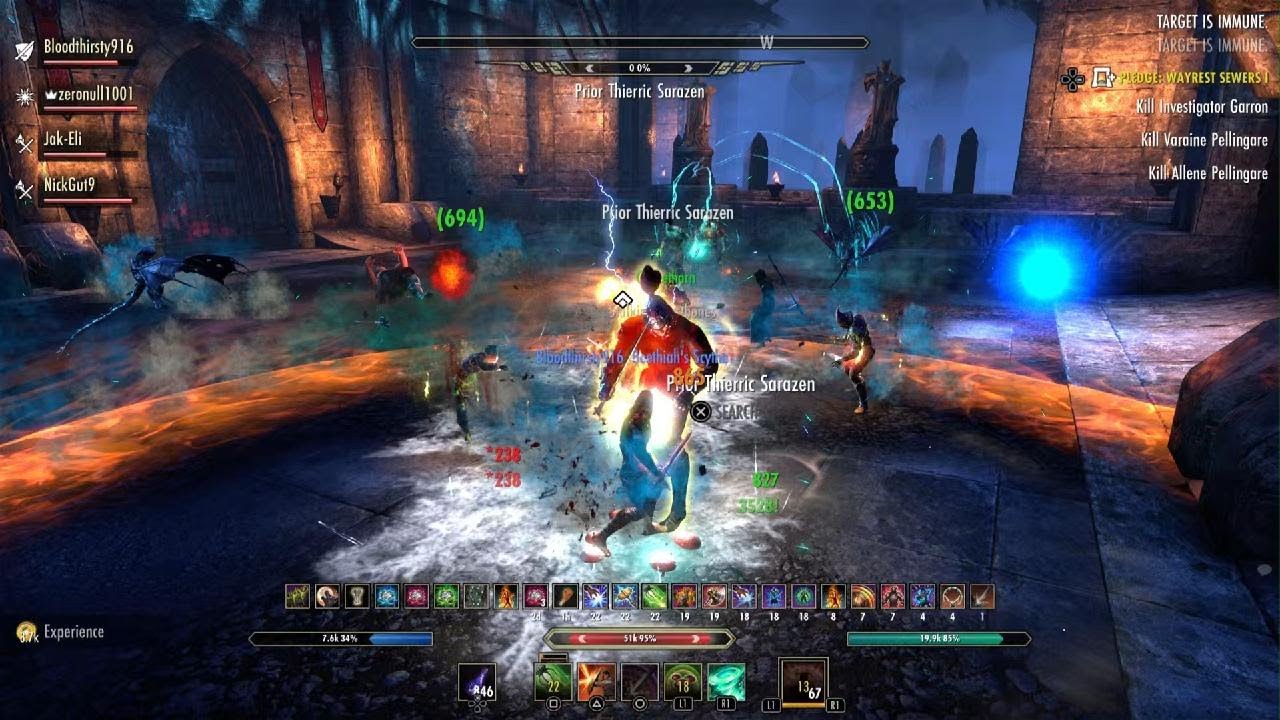 ESO Veteran Red Petal Bastion including Secret Bosses - YouTube