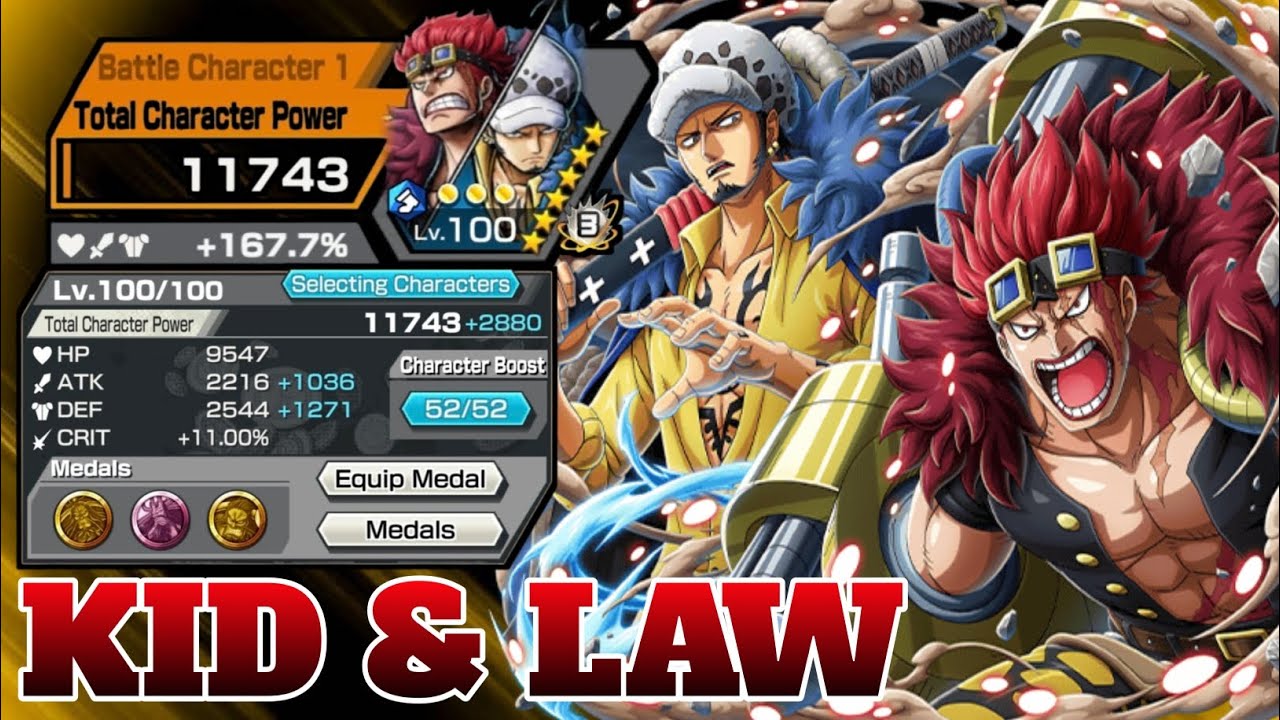 KID & LAW GAMEPLAY | ONE PIECE BOUNTY RUSH | OPBR - YouTube