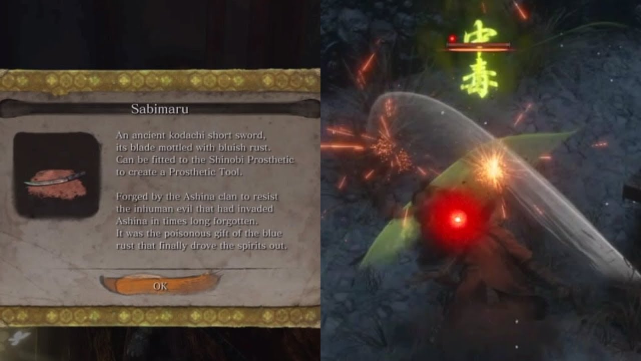 Sekiro Sabimaru Location Poison Short Sword Exhibition Upper Tower ...