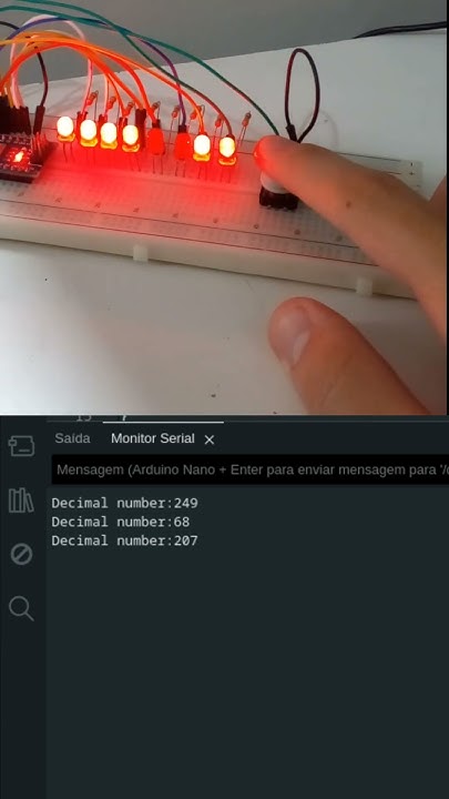 Arduino - decimal to binary #arduinoproject #arduino #numbers #numbersystem #lights #eletronics ...