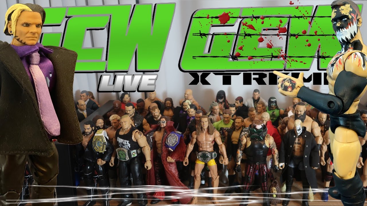 GCW LIVE VS GCW XTREME ROSTERS SET UP WWE FIGURES COLLECTION - YouTube