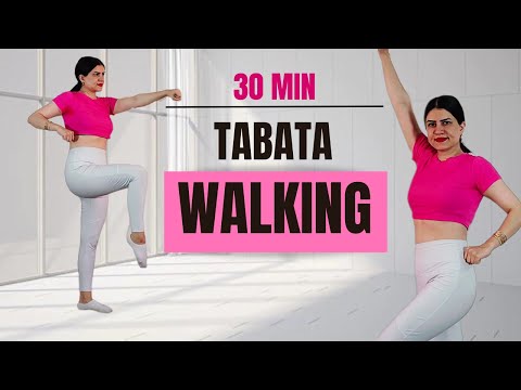 TABATA YÜRÜYÜŞ ANTRENMANI | HIZLI KİLO VERMEK İÇİN 30 DAKİKA YÜRÜYÜŞ EGZERSİZİ | Atlama yok