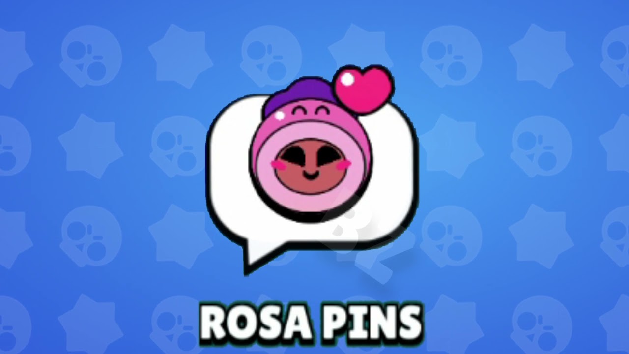 Rosa Animated Pins In Brawl Stars - YouTube