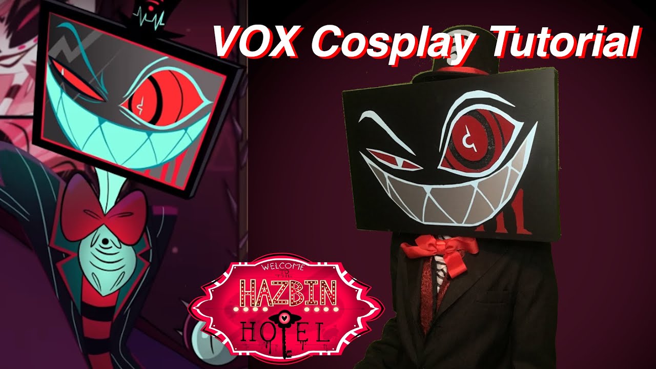 Vox TV Head Cosplay Tutorial- Hazbin Hotel - YouTube