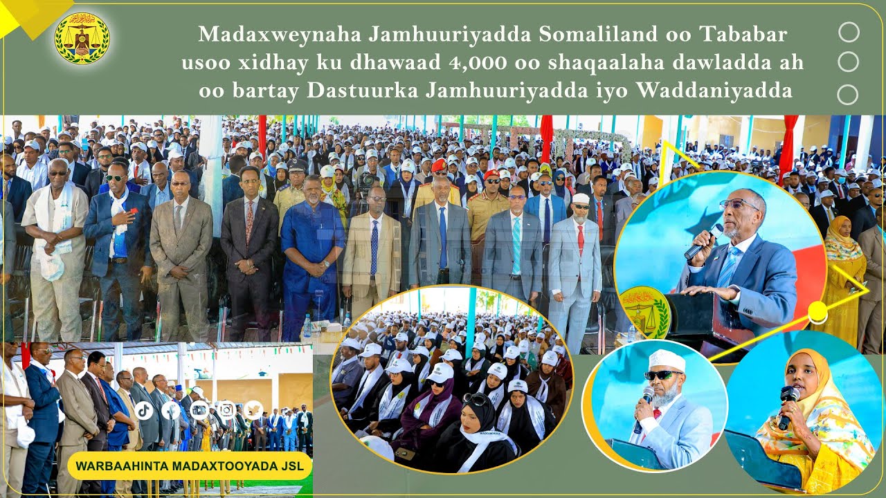 Muuqaalka Guud Ee Barashada Dastuurka Jamhuuriyadda Somaliland oo 4000 ...