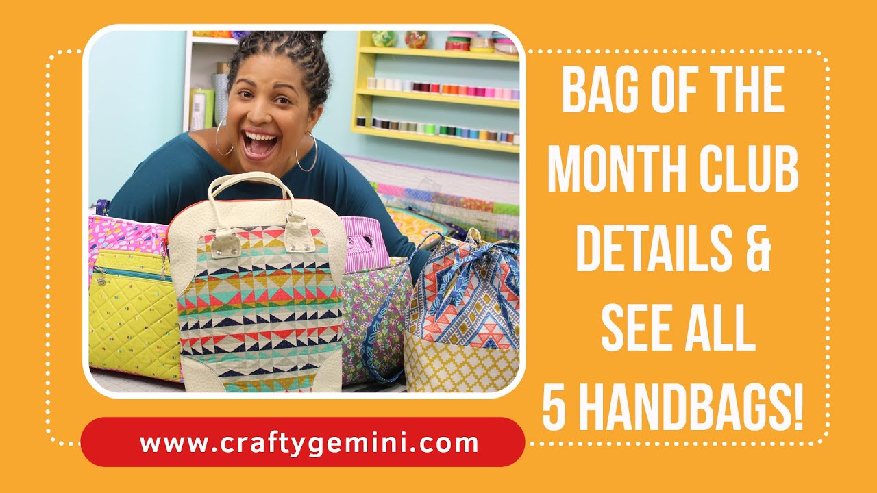 See all 5 Handbags in Crafty Gemini Video Bag of the Month Club - YouTube