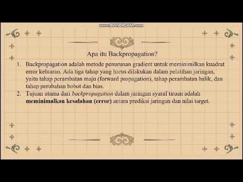 Implementasi Metode Backpropagation pada Jaringan Syarat Tiruan(JST) - YouTube