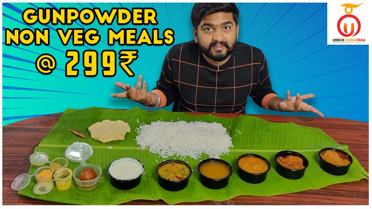 Andhra Gunpowder - Andhra Non Veg Meal | Kannada Food Review | Unbox ...
