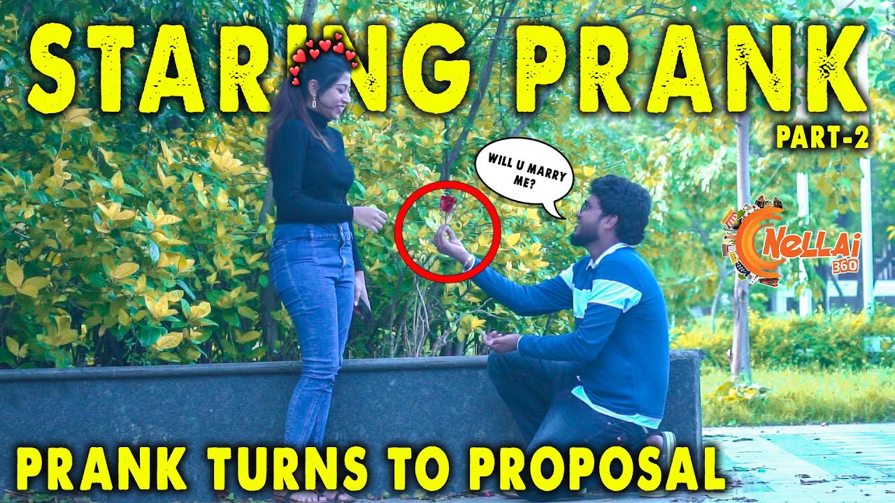 Staring Prank On Cute Girl | Part-2 | Pranks In India 2022 | Nellai360* - YouTube
