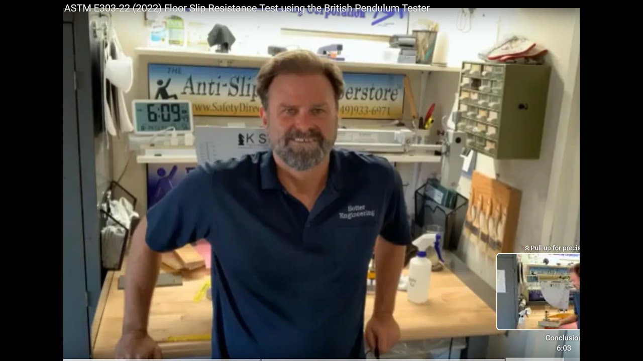 ASTM E303-22 (2022) Floor Slip Resistance Test using the British ...