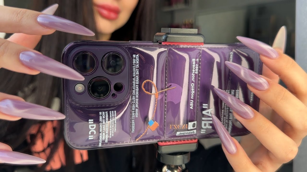 ASMR tapping & scratching camera Phone - one minute ! - YouTube