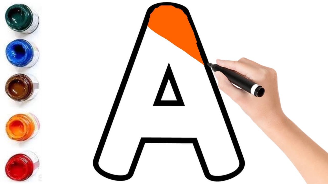 Let's Learn the Alphabet A-Z: Fun Drawing & Painting for Kids! Perfect ...