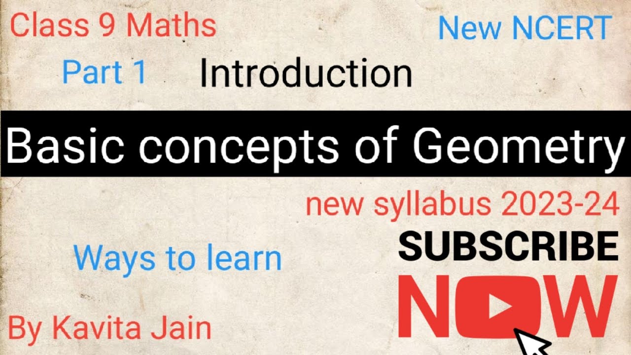 #Introduction to basic concepts of Geometry Class 6, Class 7, Class 8 ...