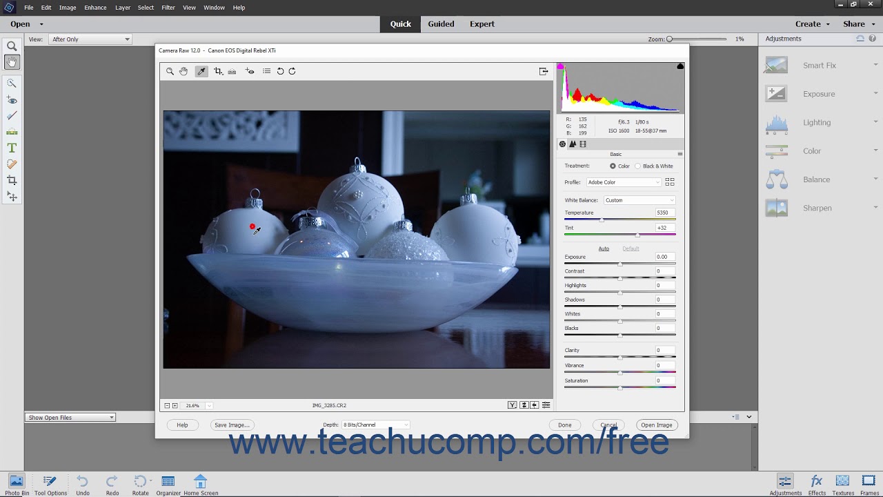 Photoshop Elements 2020 Tutorial Adjusting White Levels Adobe Training photoshop-elements-2020-tutorial-adjusting-white-levels-adobe-training