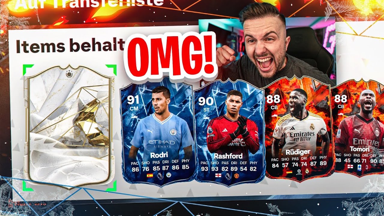 ICON 😱 + 8x *NEUE* FIRE vs ICE Event Karten GEZOGEN ⚠️ EA FC 24 Pack ...