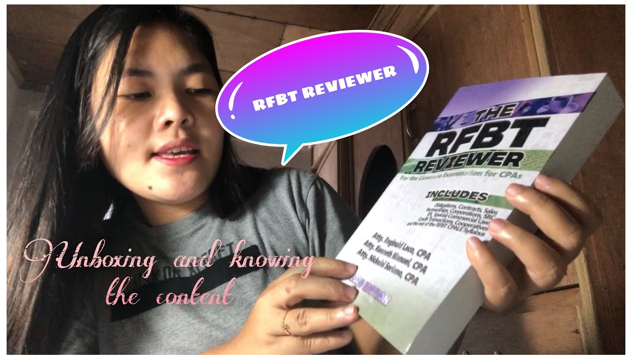 Unboxing of RFBT Reviewer By our idols atty. Laco, atty. Manual and ...