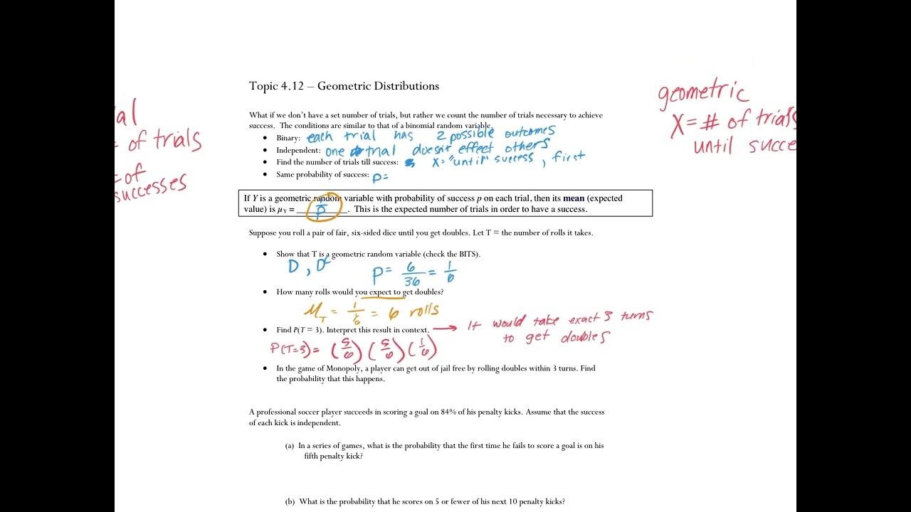 geometric random variables - YouTube