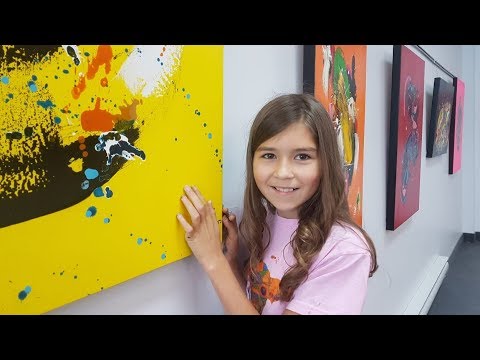 Être artiste-peintre à 10 ans : le rêve de Mégane Fortin - YouTube