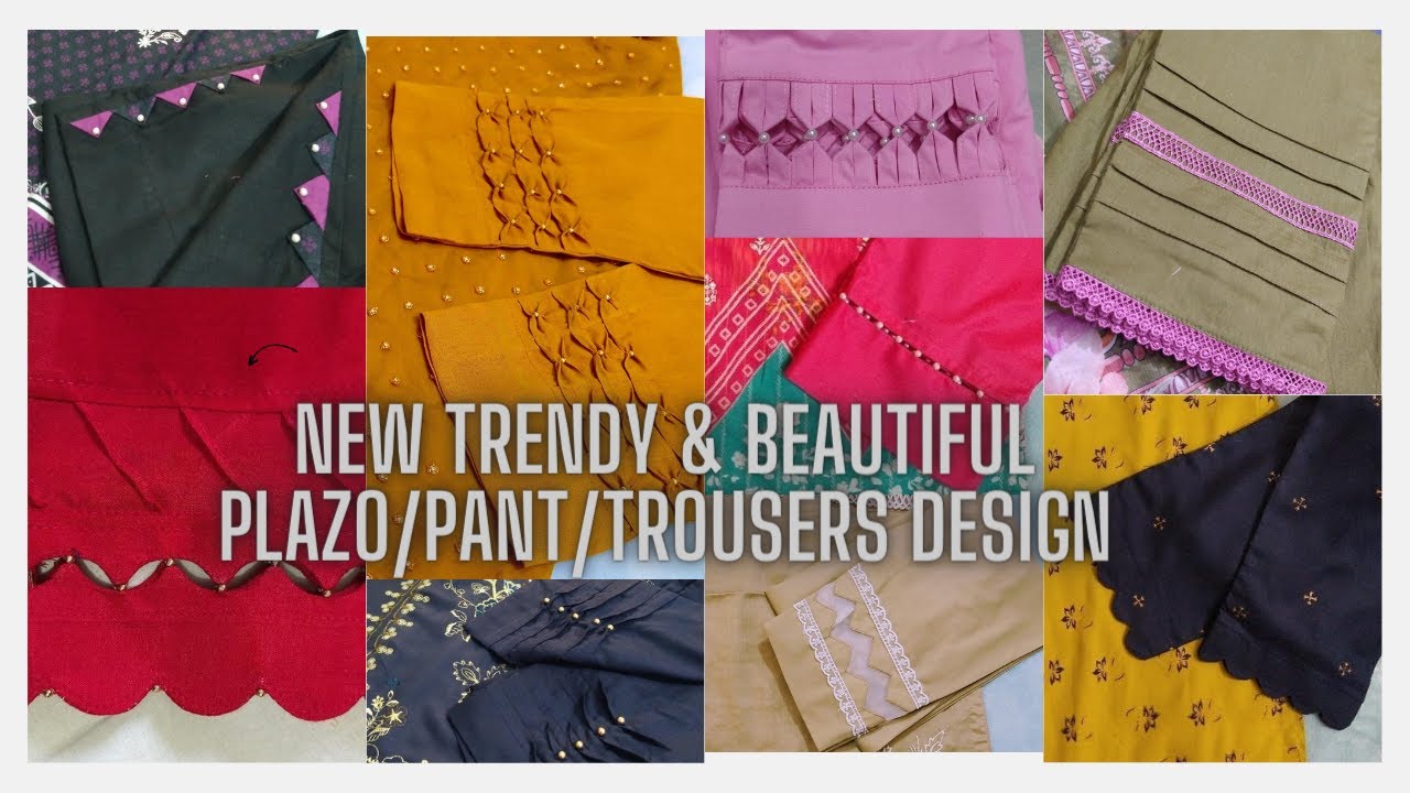 New trendy & beautiful plazo pant trousers design - YouTube