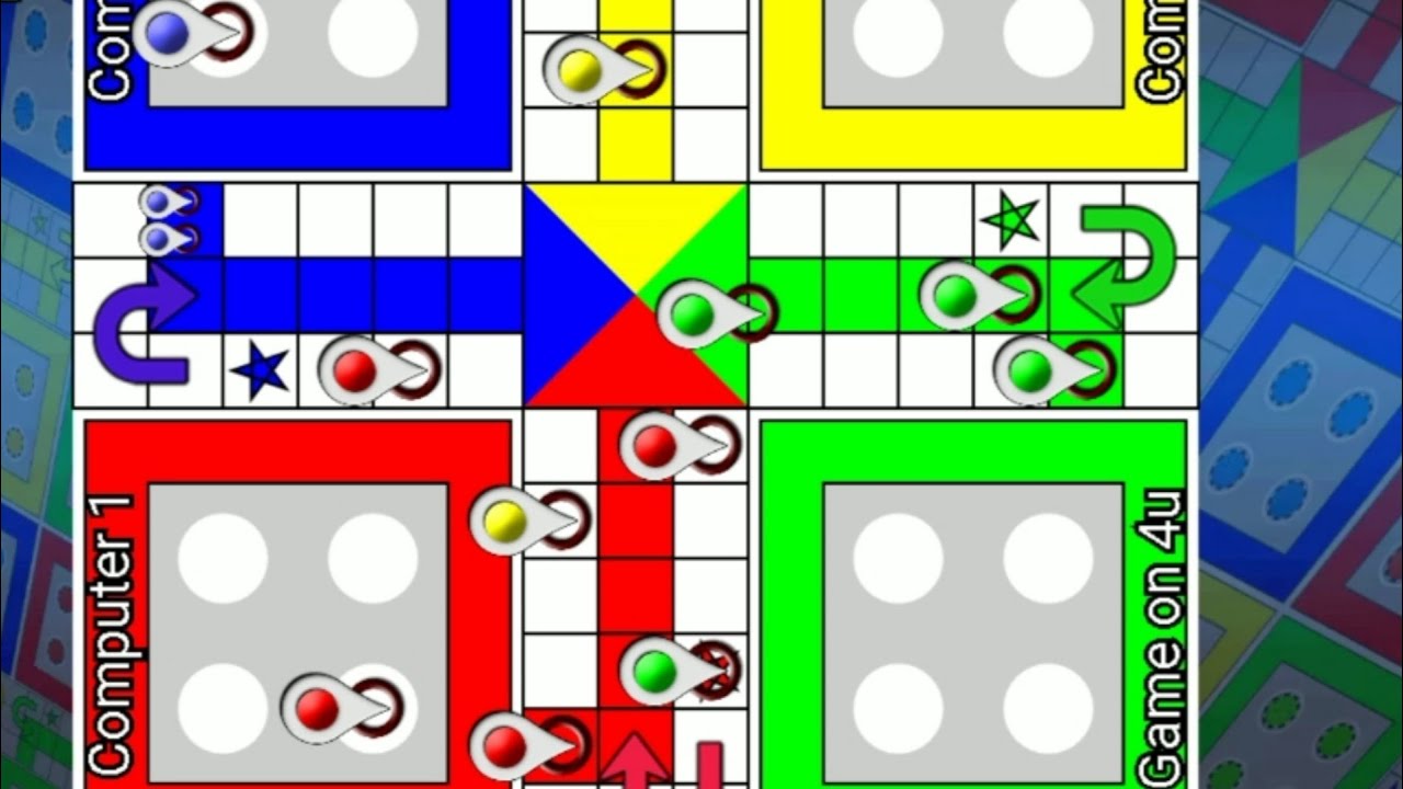 Ludo mini 4 players | Ludo 4 players | Ludo game in 4 players - YouTube
