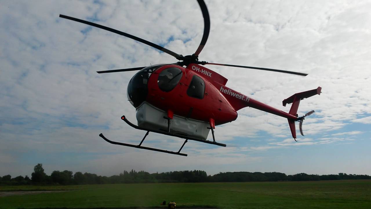 Hughes 369 awesome take off - YouTube