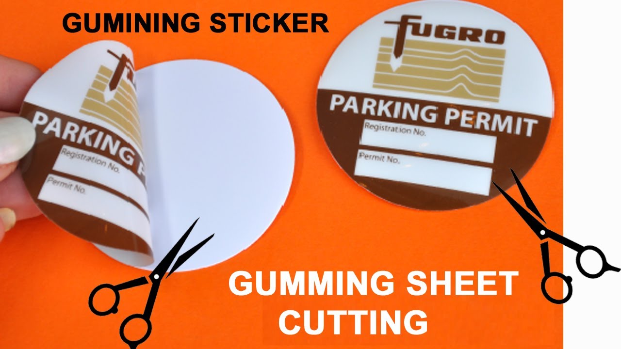 How to cut Gumming Sheet| Gumming Sheet की कटिंग कैसे करते हैं ...