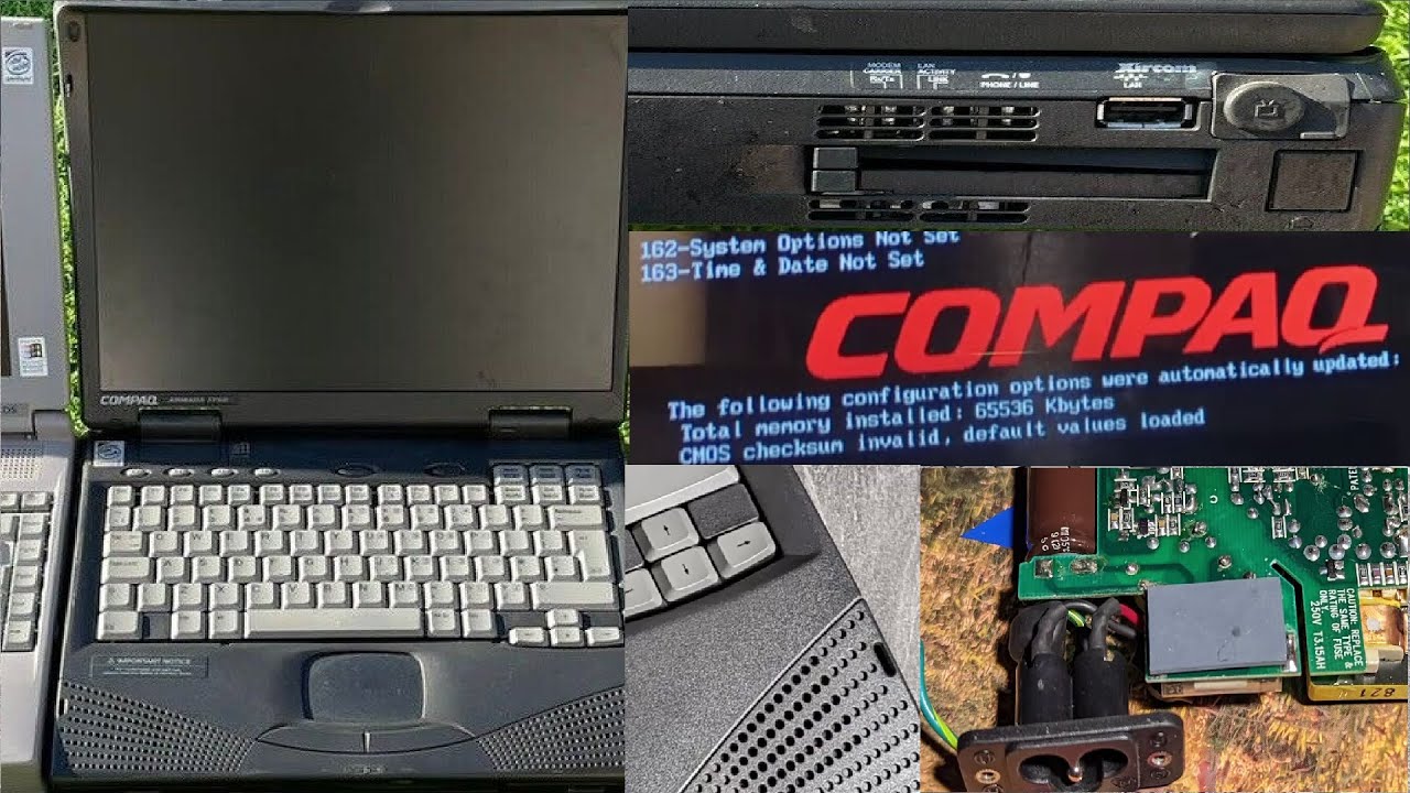 This Compaq Armada 1750 needs a test and a rare part - YouTube