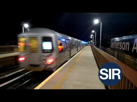 MTA NYC Staten Island Railway|R44 SIR train ride from Stapleton to ...